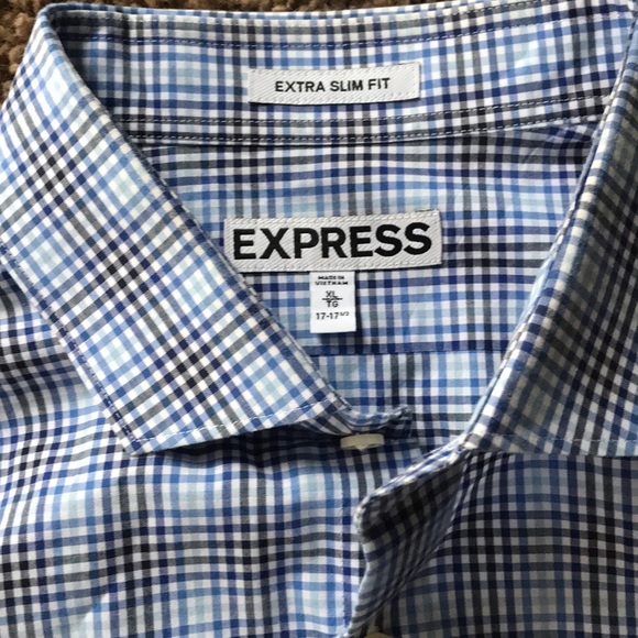 Express | Shirts | Mens Xl Extra Slim Fit Express Ls Dress Shirt | Poshmark
